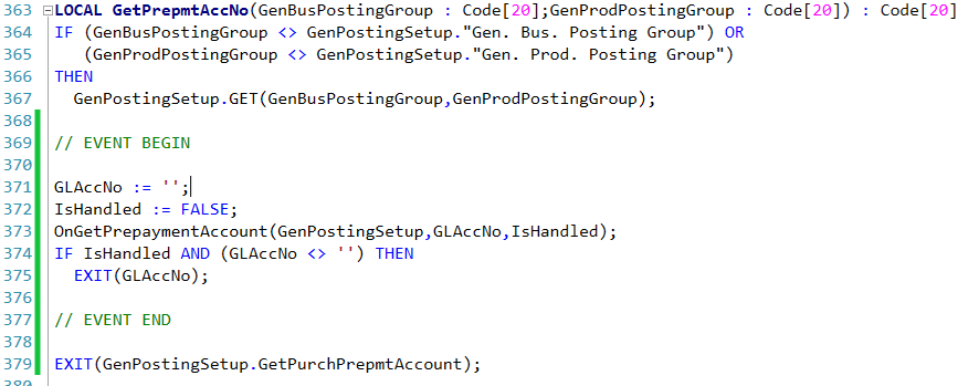 [Event Request] Codeunit 444 - OnGetPrepaymentAccount · Issue #755 · microsoft/ALAppExtensions ...