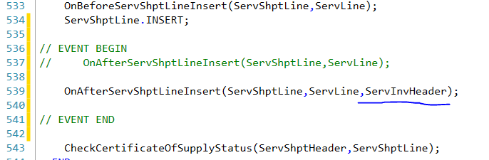 [Event Enhancement] Codeunit 5988 - OnAfterServShptLineInsert · Issue #760 · microsoft ...