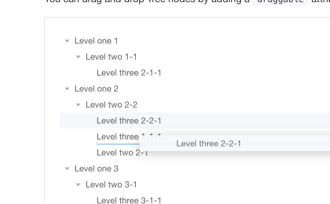 feature(tree): 拖曳还可以排序（类似element-ui/TDesign）效果 · Issue #849 · TencentBlueKing/bkui-vue3 · GitHub