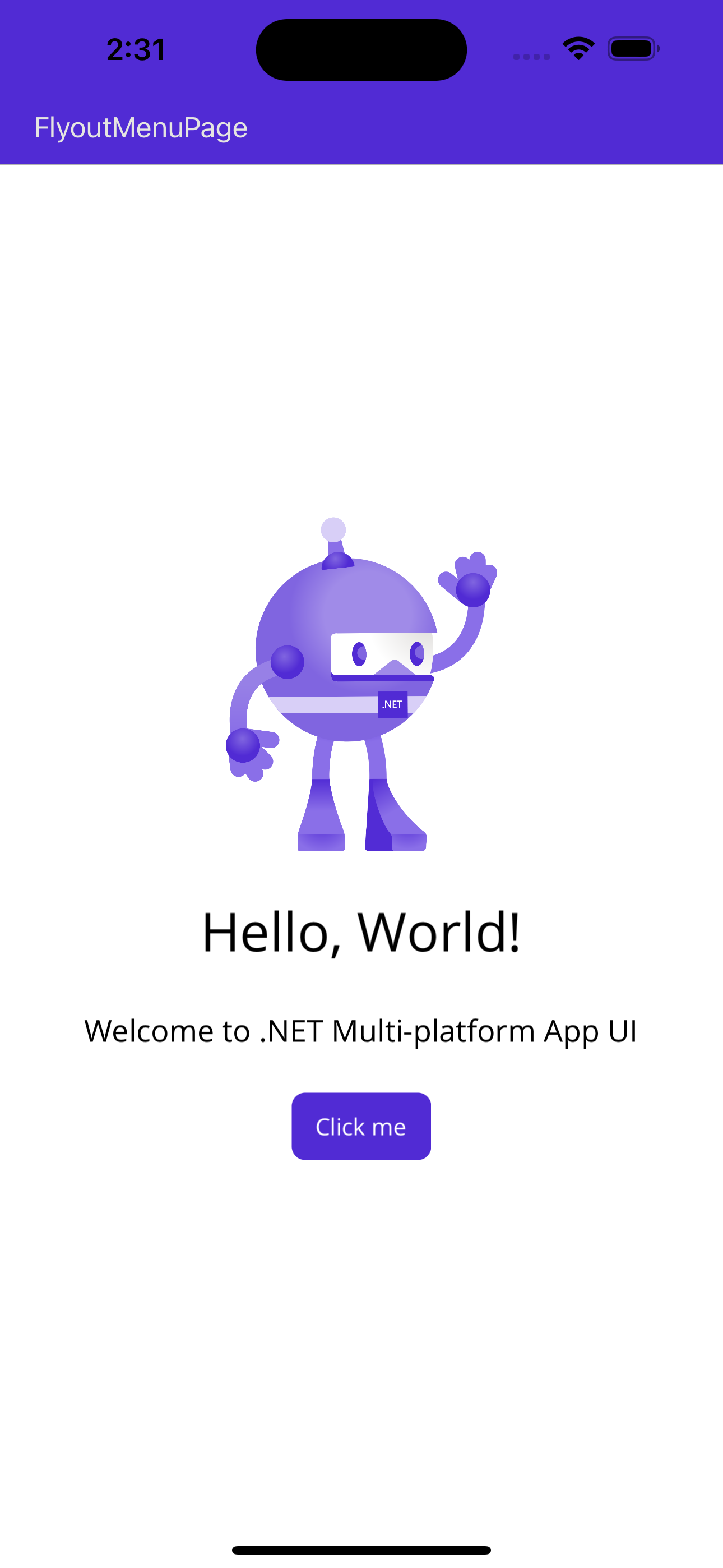 Flyout Page: iOS version doesn't have a native hamburger icon for the ...