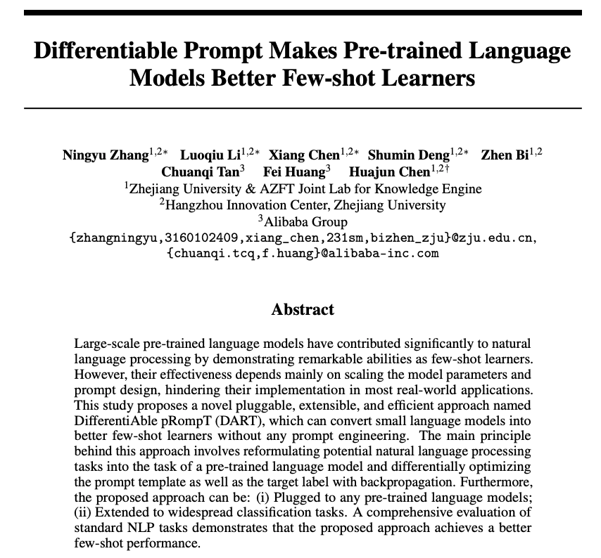 Differentiable Prompt Makes Pre-trained Language Models Better Few-shot Learners · Issue #171 ...