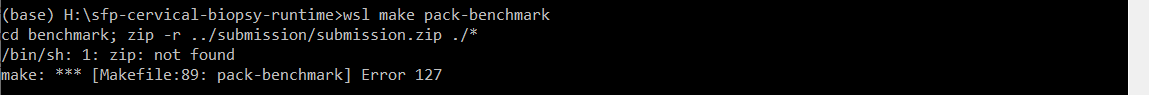 [Makefile:150: help] Error 127 · Issue #18 · drivendataorg/sfp-cervical ...