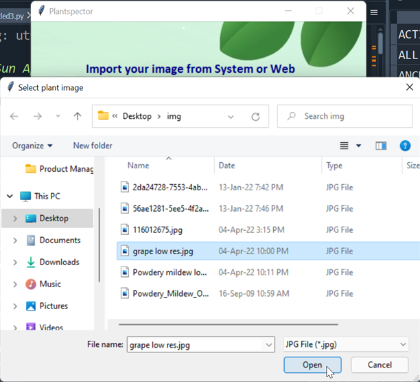 GitHub - DKg156/plant-spector: Python app for plant disease detection ...