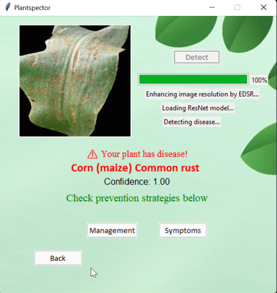GitHub - DKg156/plant-spector: Python app for plant disease detection ...