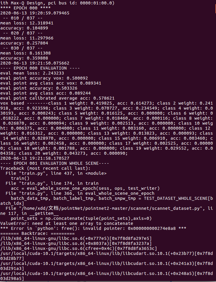 About Scannet Valueerror Zero Size Array To Reduction Operation