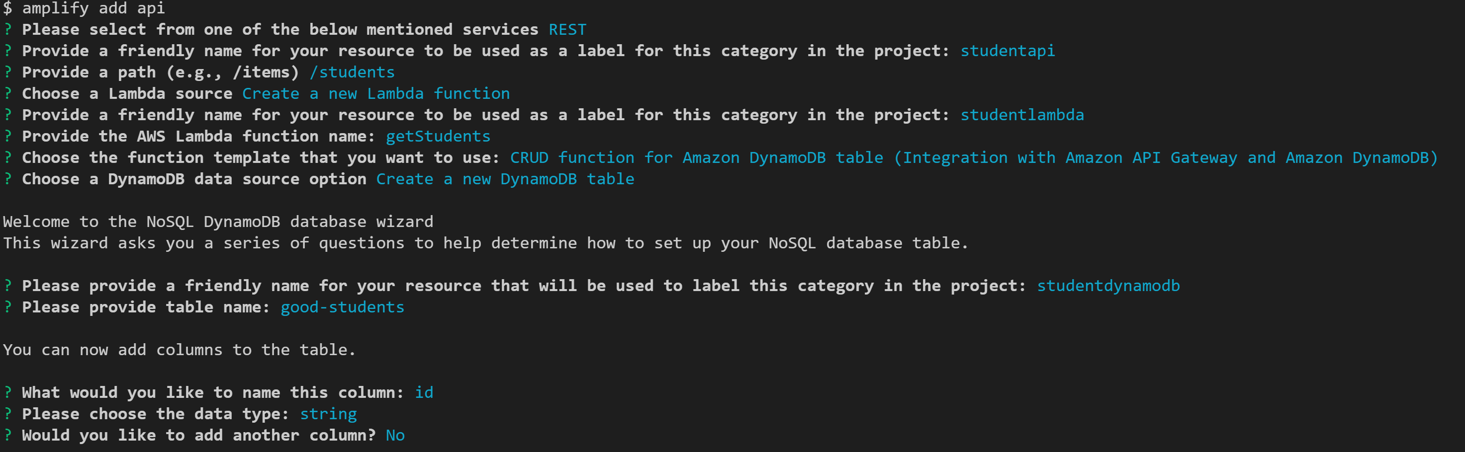 Amplify Assignes The Wrong Dynamodb Table Name The App Js File It Creates And Also Adds A