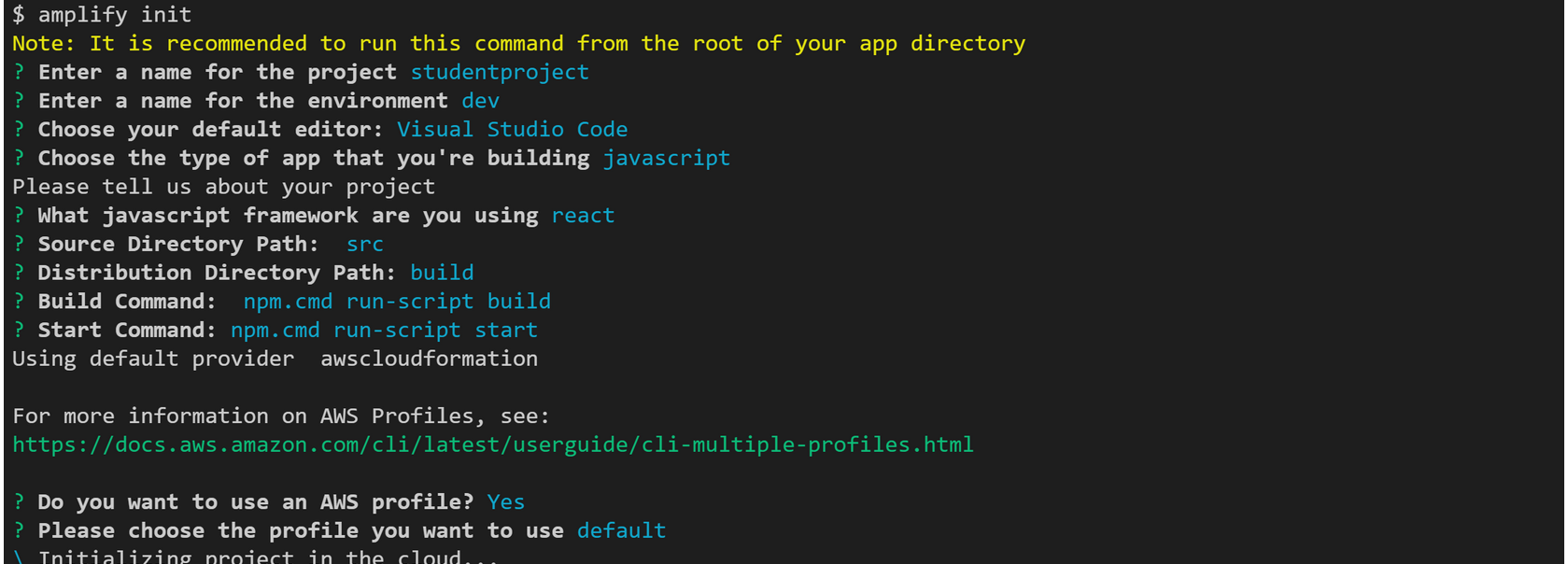 Amplify Assignes The Wrong Dynamodb Table Name The Appjs File It Creates And Also Adds A