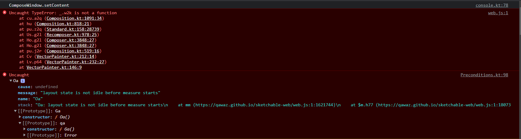 Web distribution doesn't run · Issue #2684 · JetBrains/compose-multiplatform · GitHub