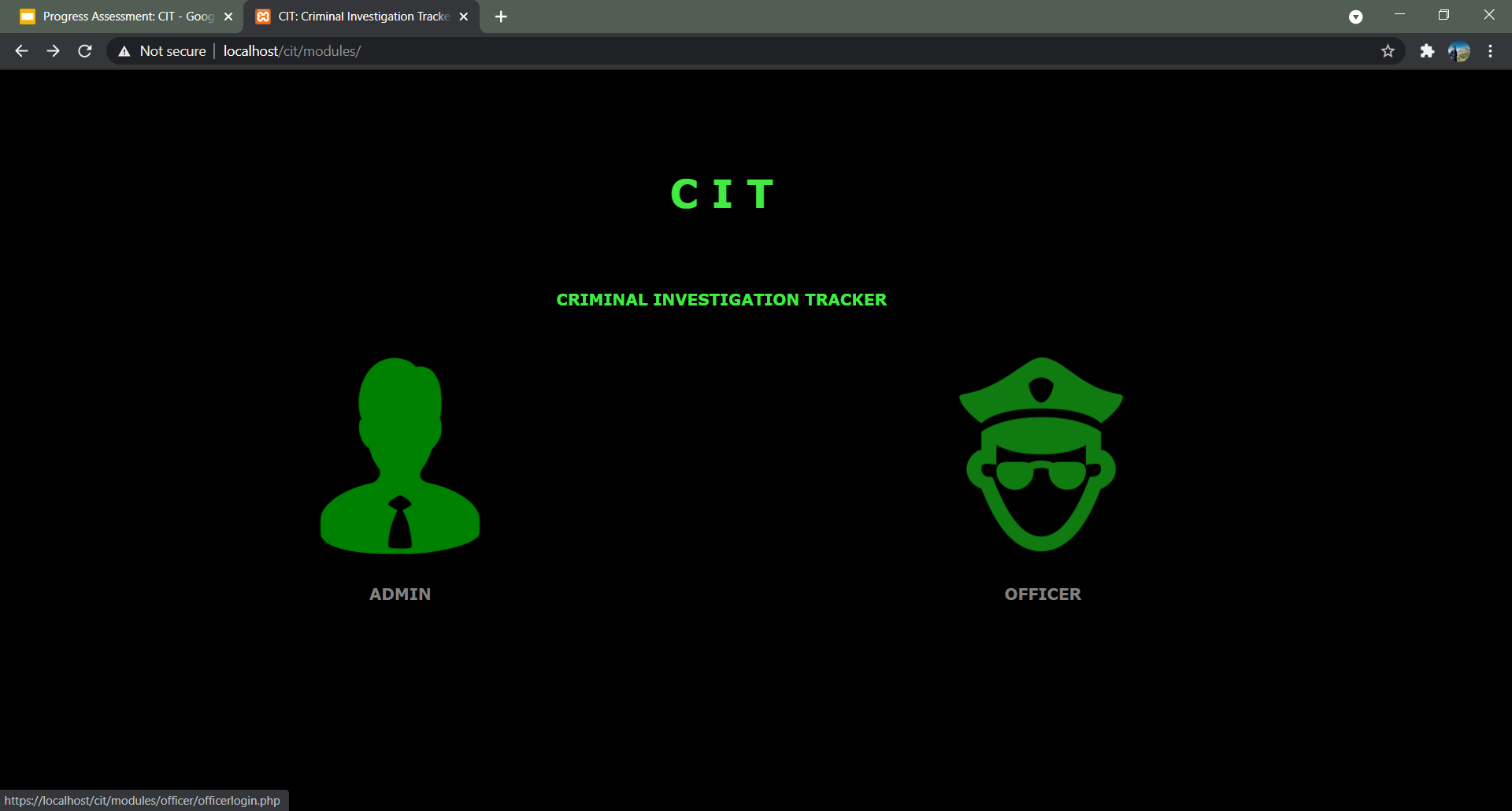 GitHub - Thalooth/Criminal-Investigation-Tracker