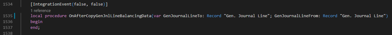 [Event Request] Codeunit 13 - CopyGenJnlLineBalancingData(..) · Issue #5254 · microsoft ...