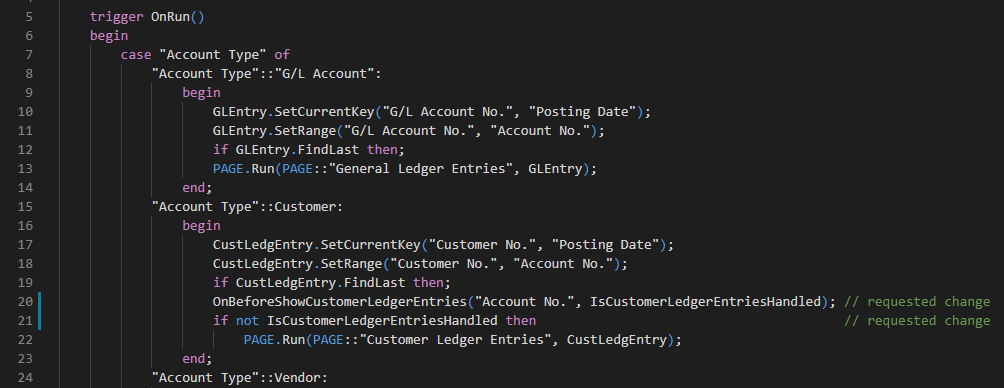 [Event Request] Codeunit 14 "Gen. Jnl.-Show Entries" - Show custom page · Issue #5886 ...