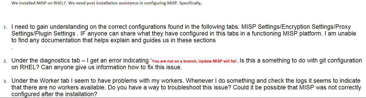 Configuration support · Issue #4700 · MISP/MISP · GitHub