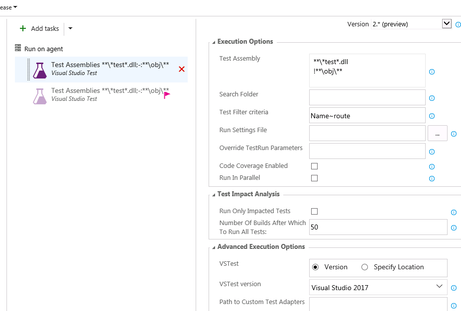 Multi-Agent with Visual Studio Test task is not distributing tests ...
