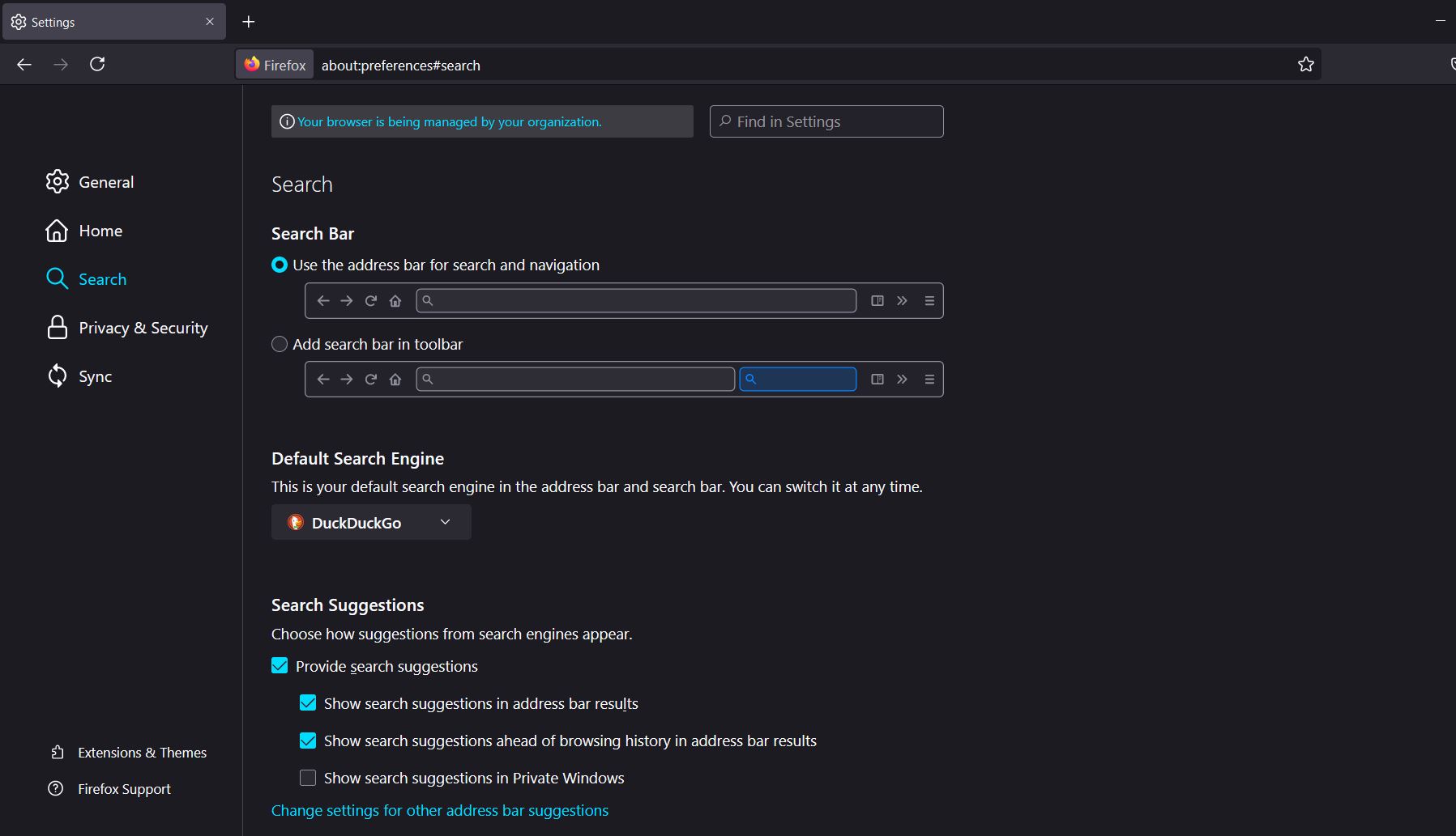 Duckduckgo Doesn T Show Up In Firefox S Search Engine List · Issue 729 · Duckduckgo Duckduckgo