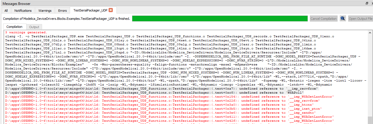 External C library not added to linker library dependencies · Issue #10132 · OpenModelica ...