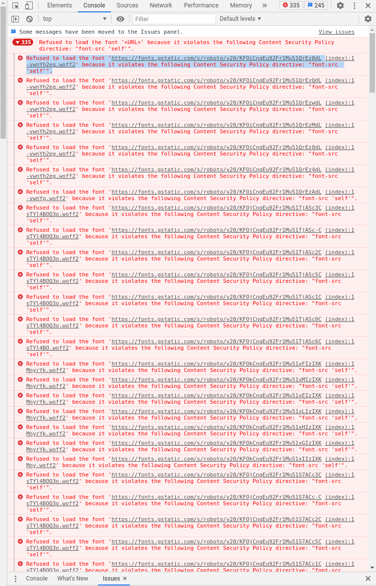 Refused To Load The Font · Issue 7141 · Mispmisp · Github 1438