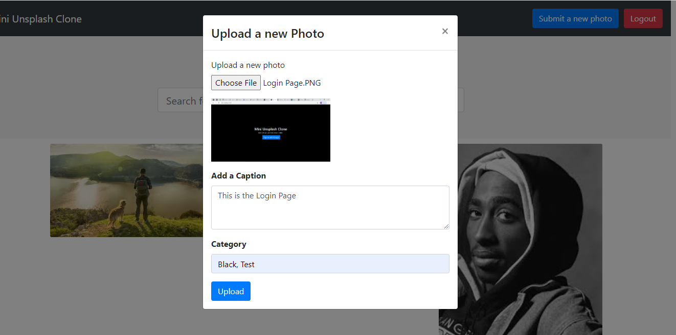 GitHub - cocofemi/Mini-Unsplash-Clone