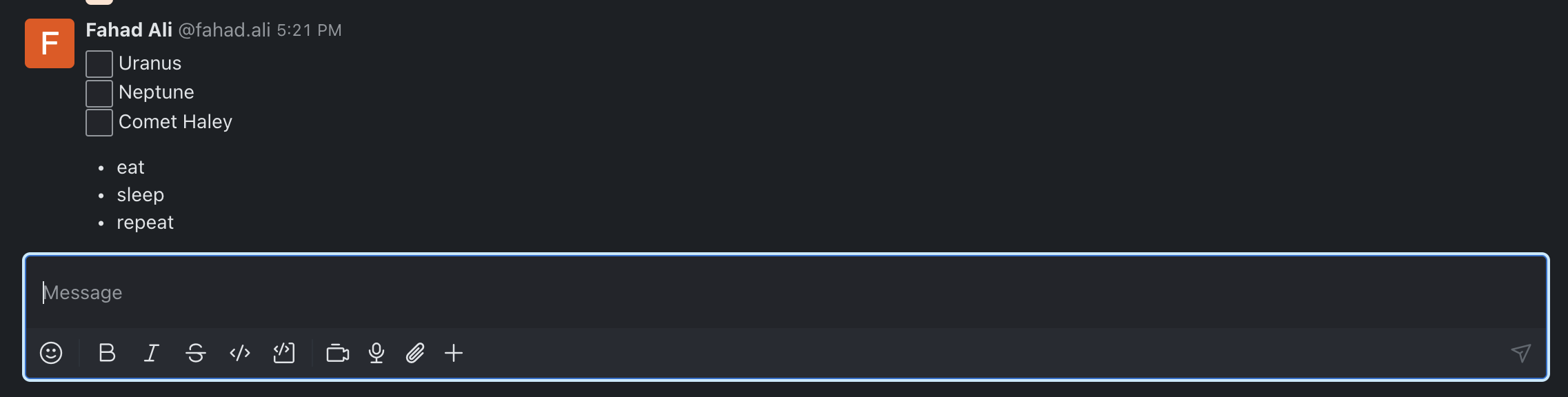 Add support for tasks and unordered list markdown · Issue #4927 · RocketChat/Rocket.Chat ...