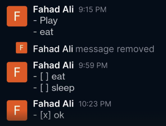 Add support for tasks and unordered list markdown by imf-ali · Pull Request #5057 · RocketChat ...