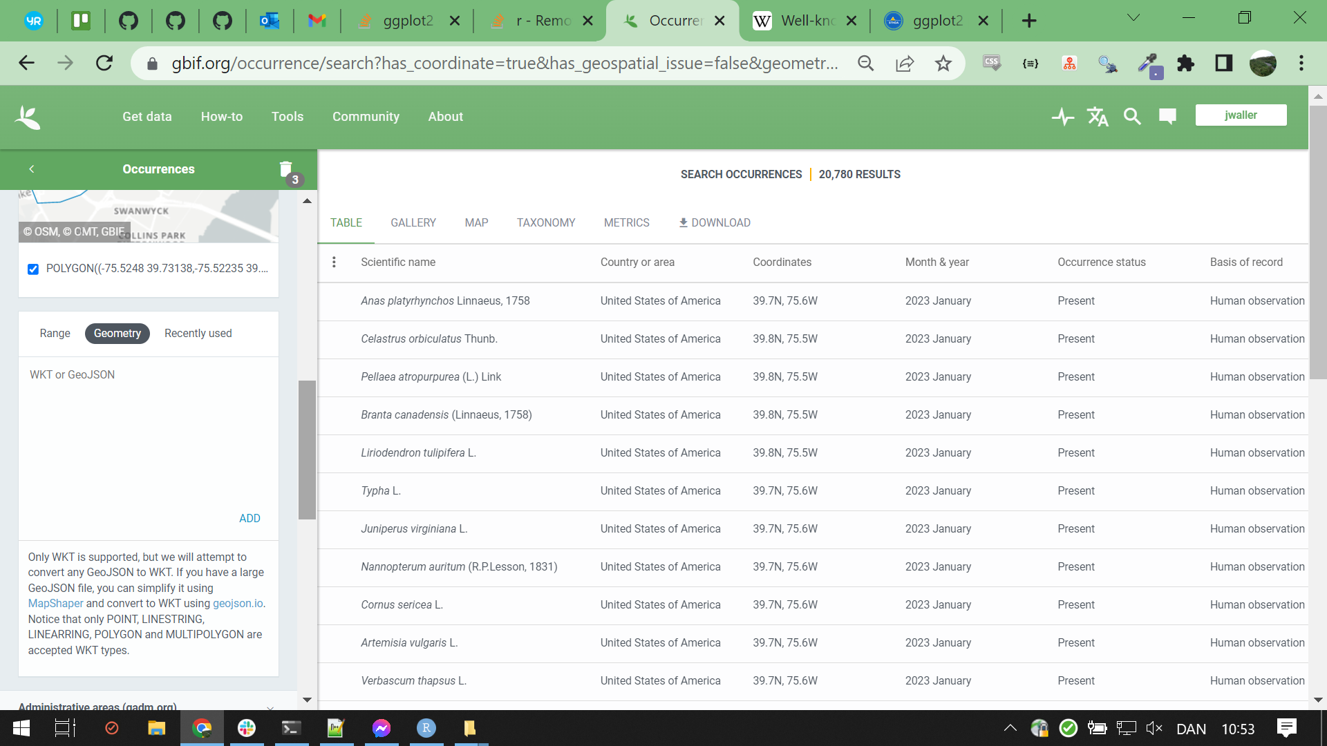 Transformation of long WKT in order to download occurence data · Issue #644 · ropensci/rgbif ...