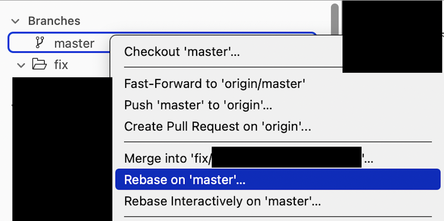 Rebase Is Hidden In Commit Context Menu When Filter Is Enabled · Issue 1683 · Fork Devtracker