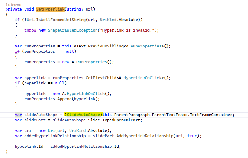 Exception when setting hyperlink in portion of paragraph of a cell · ShapeCrawler ShapeCrawler ...