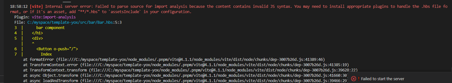 You May Need To Install Appropriate Plugins To Handle The Hbs File Format Or If Its An Asset