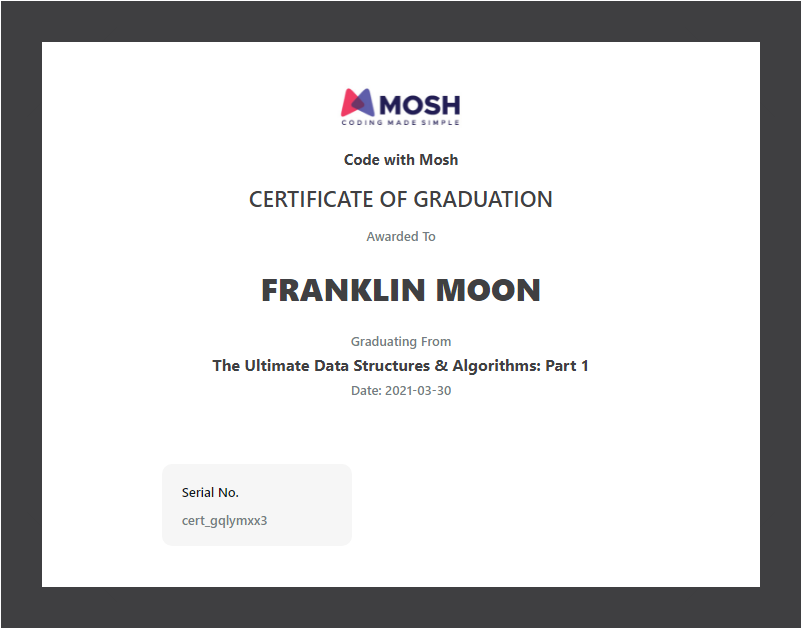 Github Operationfmanalgorithms And Data Structures Programming With Mosh 3 Part Aandds Course