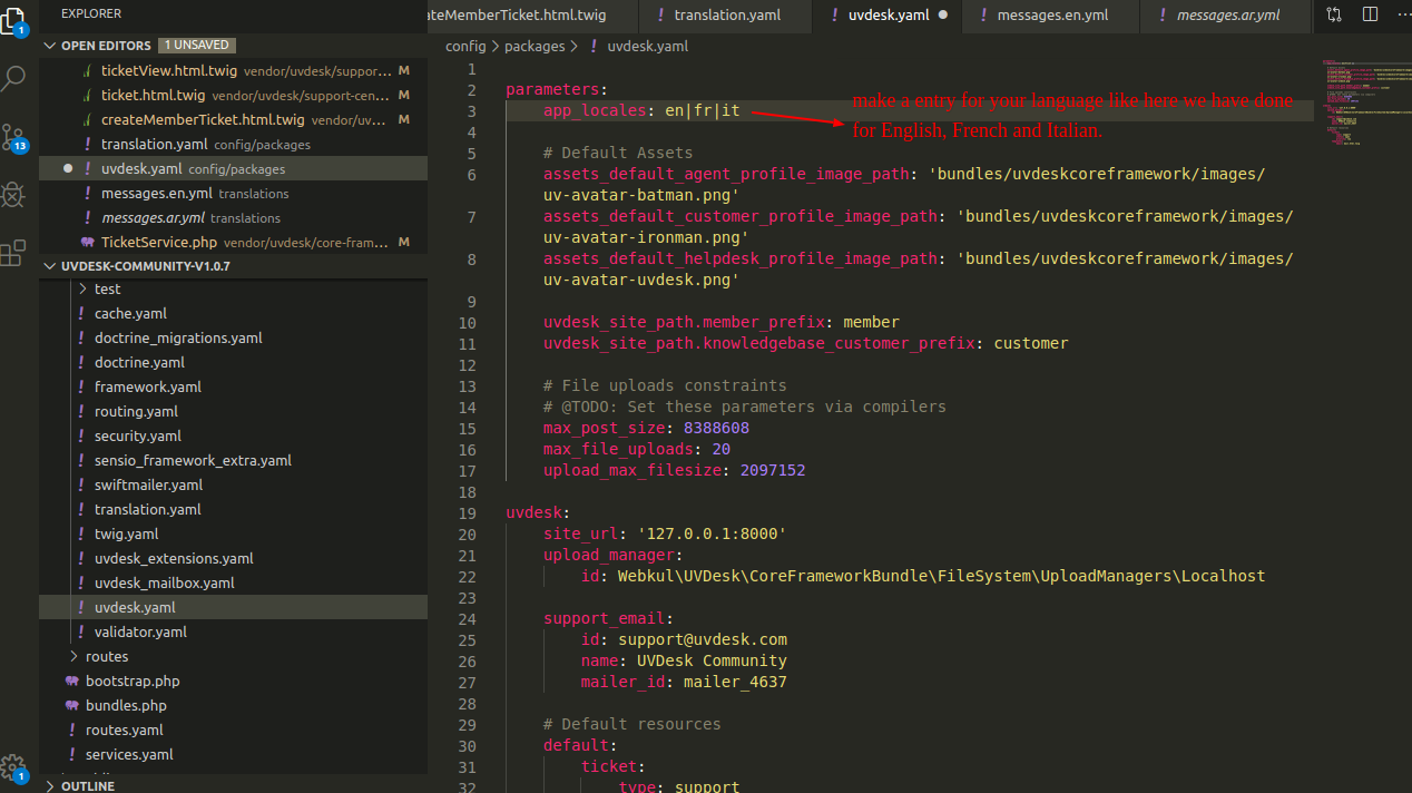 Translator · Issue #247 · uvdesk/community-skeleton · GitHub