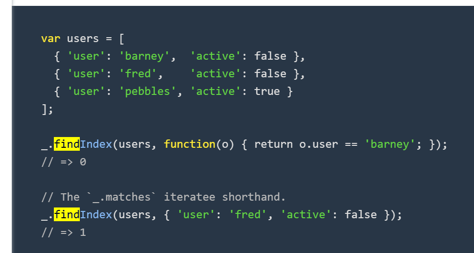 Invalid result of findIndex · Issue #5434 · lodash/lodash · GitHub