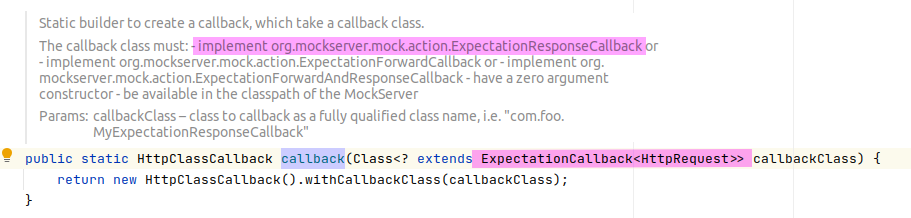 HttpClassCallback static builder has wrong signature · Issue #988 · mock-server/mockserver · GitHub