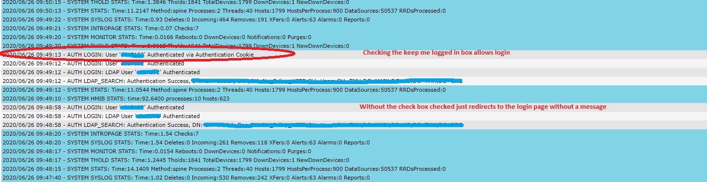 LDAP Authentication succeeds, but login fails due to bad session handling · Issue #3576 · Cacti ...