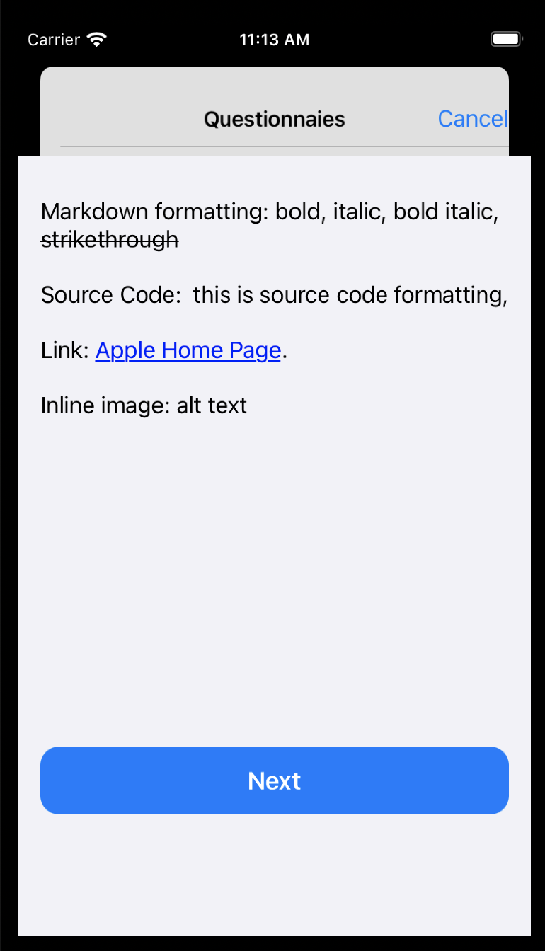 [Bug] ORKInstructionStep's attributed detail text not working anymore · Issue #1412 ...