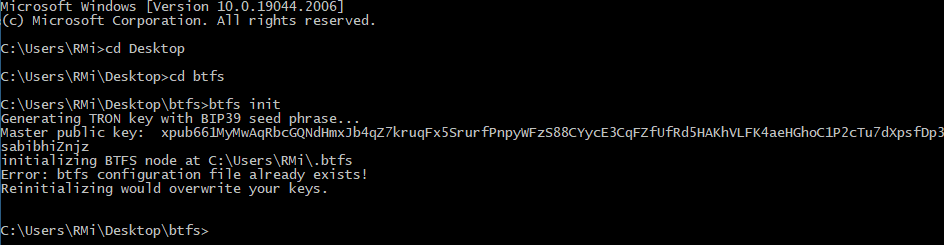 BTFS runs then immediately shuts down · Issue #244 · bittorrent/go-btfs · GitHub