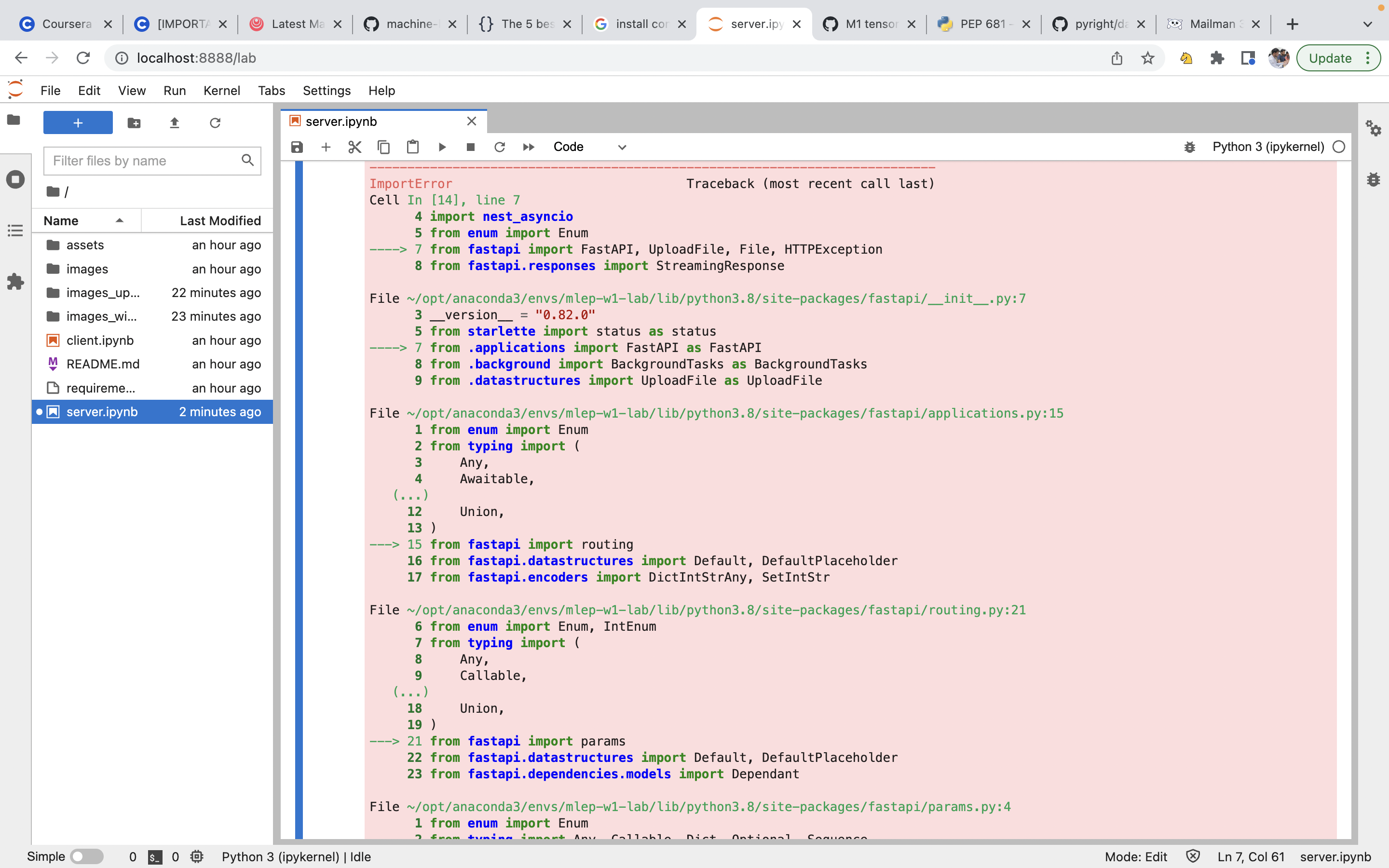 Not Able To Install Fast Api On Macbook M1 · Fastapi Fastapi · Discussion 5372 · Github
