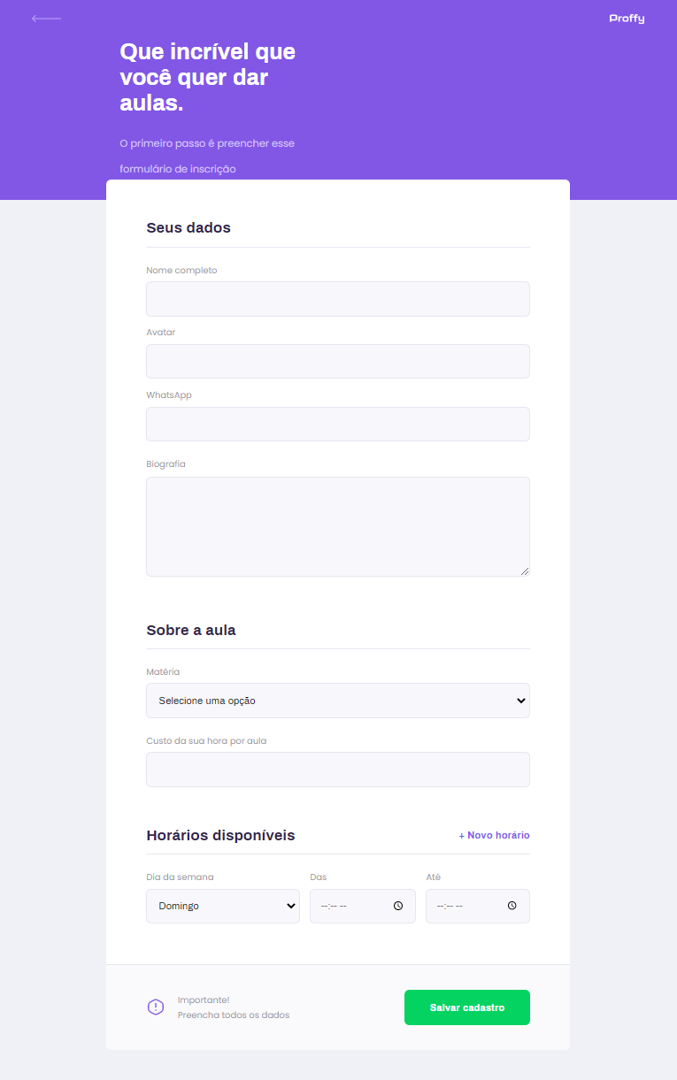 GitHub - evertonmadeira/proffy_web: Segunda parte de um total de três do projeto Proffy, esta ...