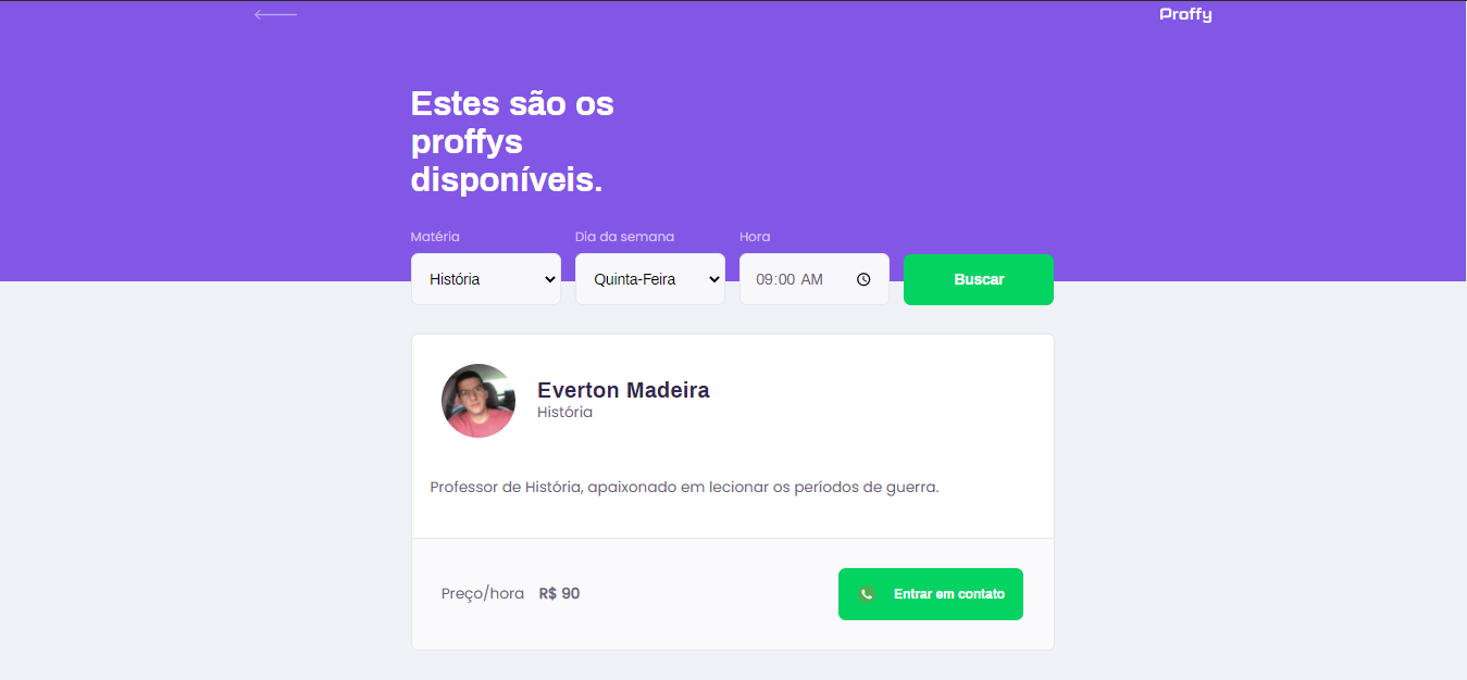 GitHub - evertonmadeira/proffy_web: Segunda parte de um total de três do projeto Proffy, esta ...