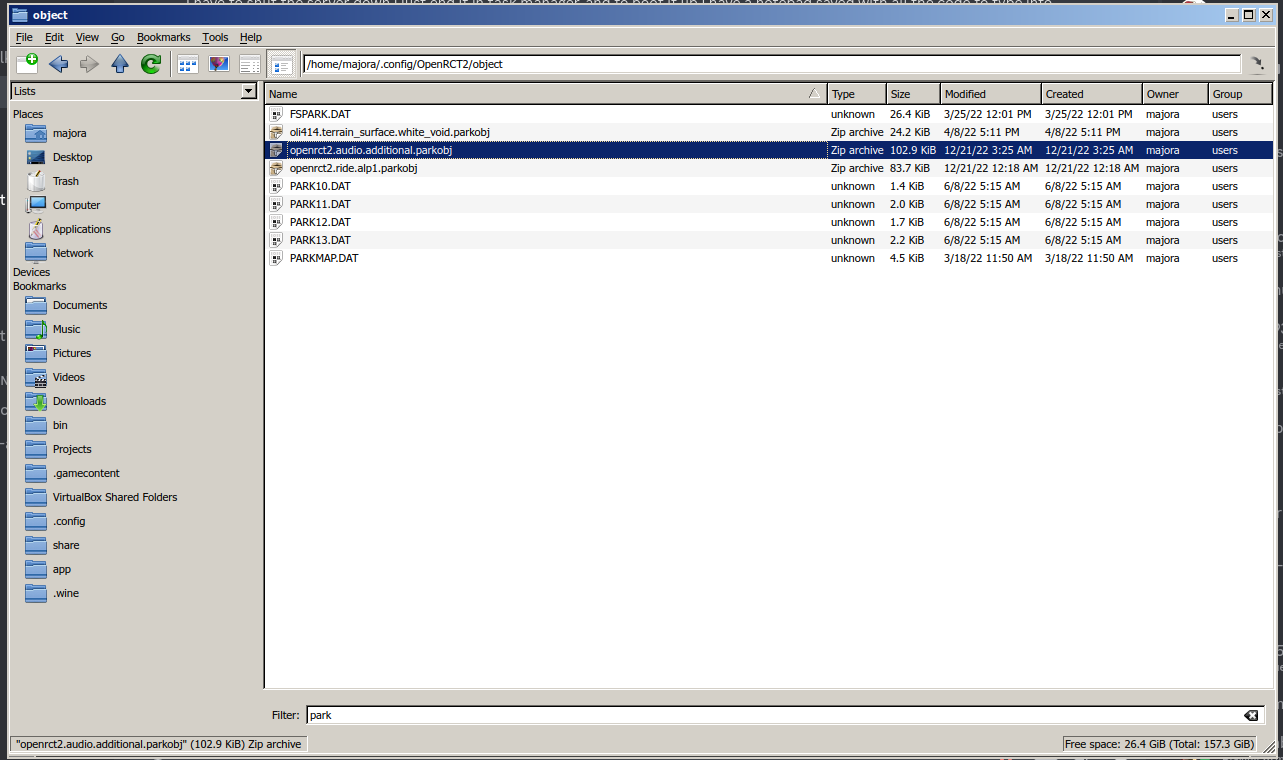 OpenRCT2's audio object is being exported with .parks · Issue #18904 · OpenRCT2/OpenRCT2 · GitHub