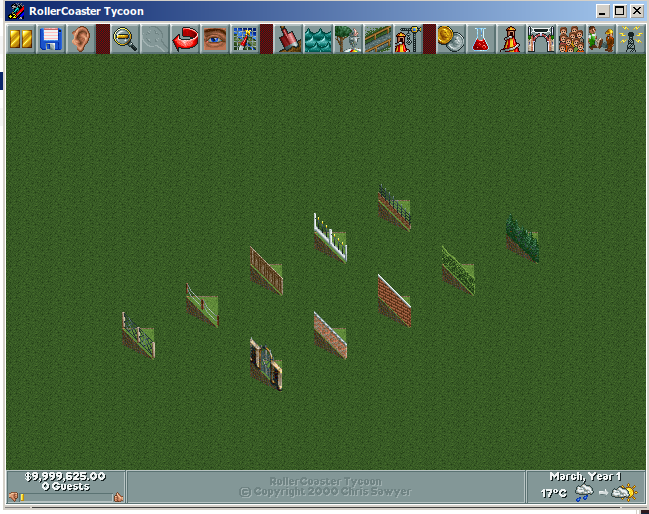 RCT1 fence gate walls not imported properly if they were placed on slopes. · Issue #19494 ...