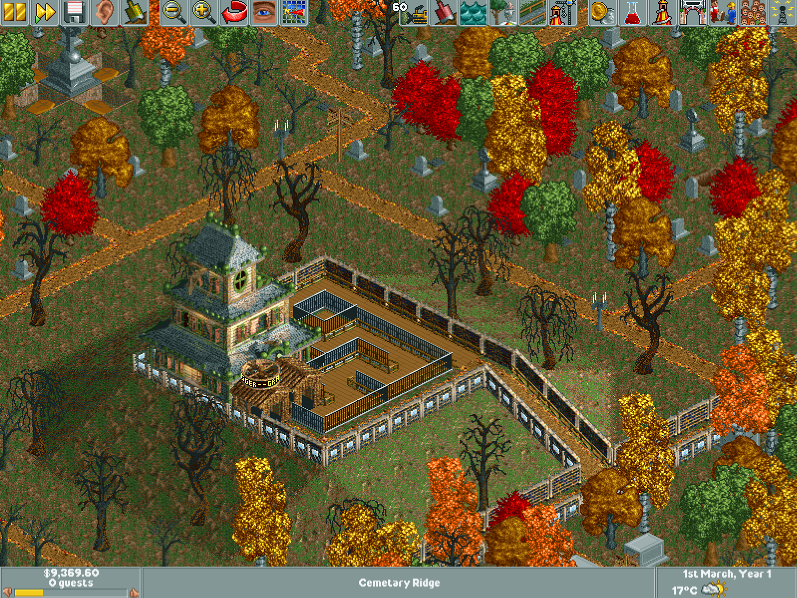 UCES Halloween has mismatched entrance/exit on haunted house · Issue #20095 · OpenRCT2/OpenRCT2 ...