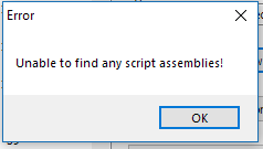 Tool/Get Script information---Error: Unable to find any script assemblies · Issue #223 ...