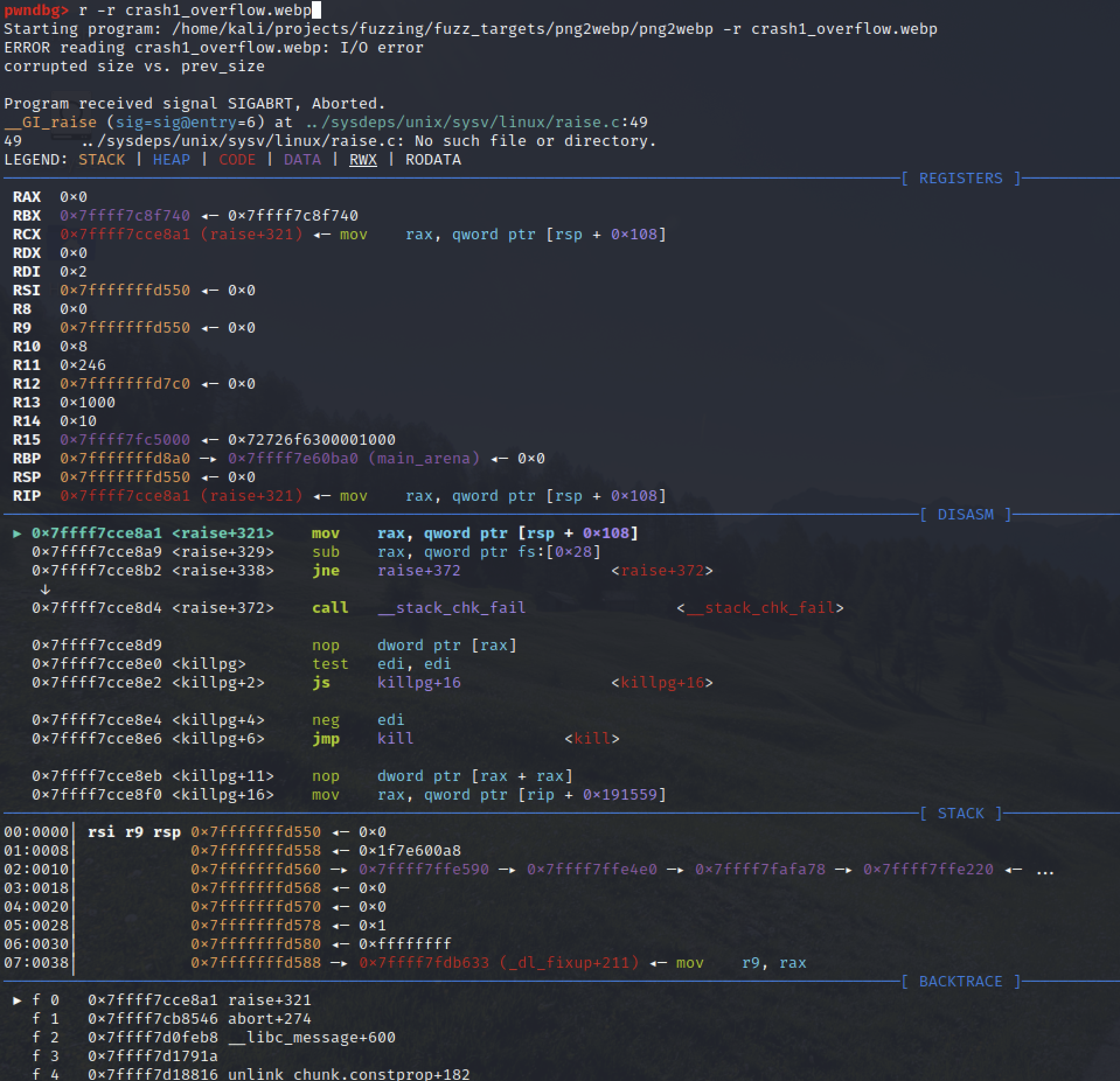 Out of Bounds Write in v1.0.4 · Issue #3 · landfillbaby/png2webp · GitHub