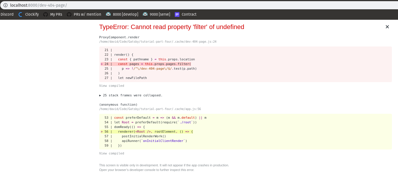 [v2] [develop] Directly visiting /dev-404-page/ fails and shows console errors · Issue #8549 ...
