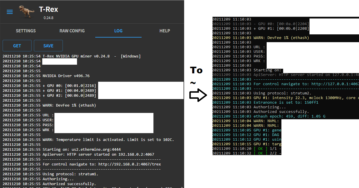 Feature Request: Colorize HTTP Log · Issue #919 · trexminer/T-Rex · GitHub