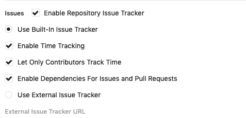 Milestone Link / Buttons visible while using external issue tracker or issue tracker is turned ...