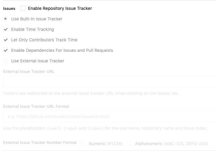 Milestone Link / Buttons visible while using external issue tracker or issue tracker is turned ...