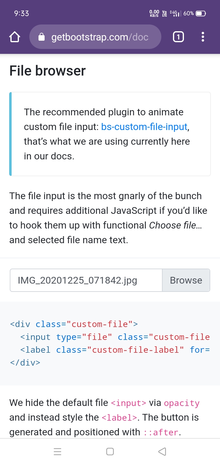 Custom File Input Layout Problem · Issue 32611 · Twbsbootstrap · Github