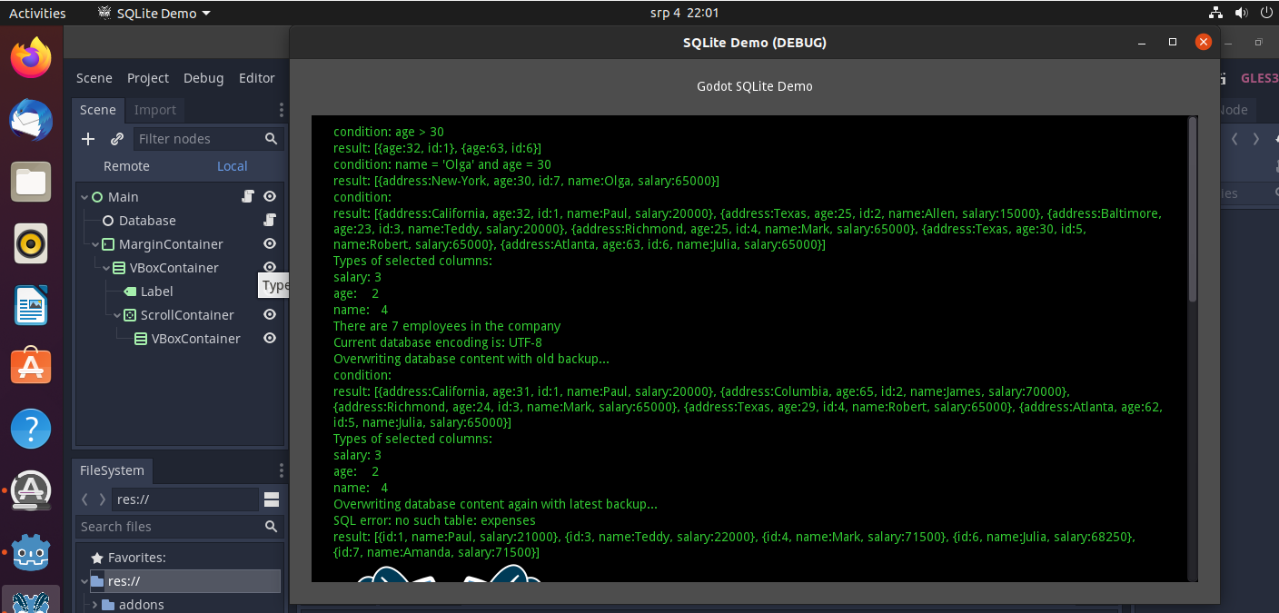 GD-SQLite no longer working in Linux versions · Issue #52 · 2shady4u/godot-sqlite · GitHub