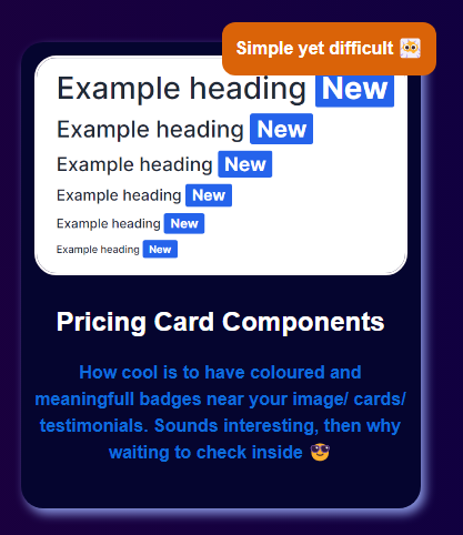 Simple card with top badge in tailwindCSS · Issue #168 · jsvigneshkanna/tailwind_ui_components ...
