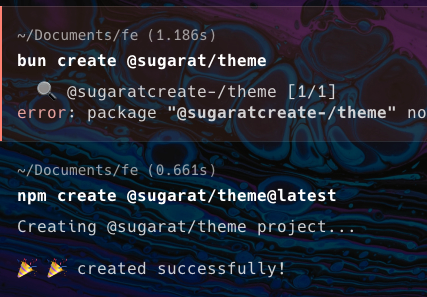 bun create cannot work properly with a package with scope. · Issue #6209 · oven-sh/bun · GitHub